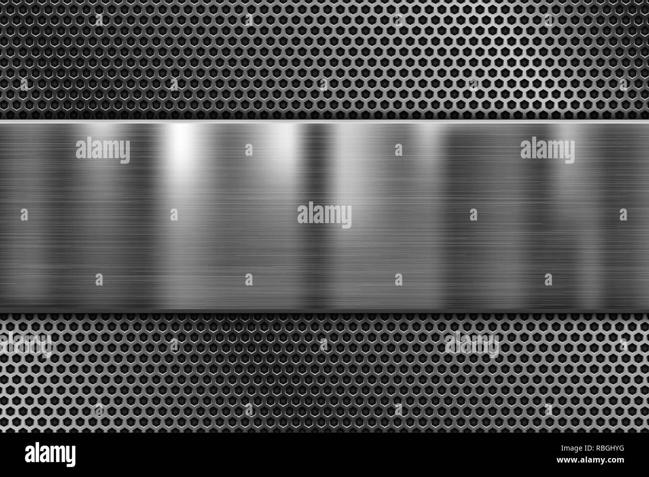 Shiny metal plate on hi-res stock photography and images - Alamy