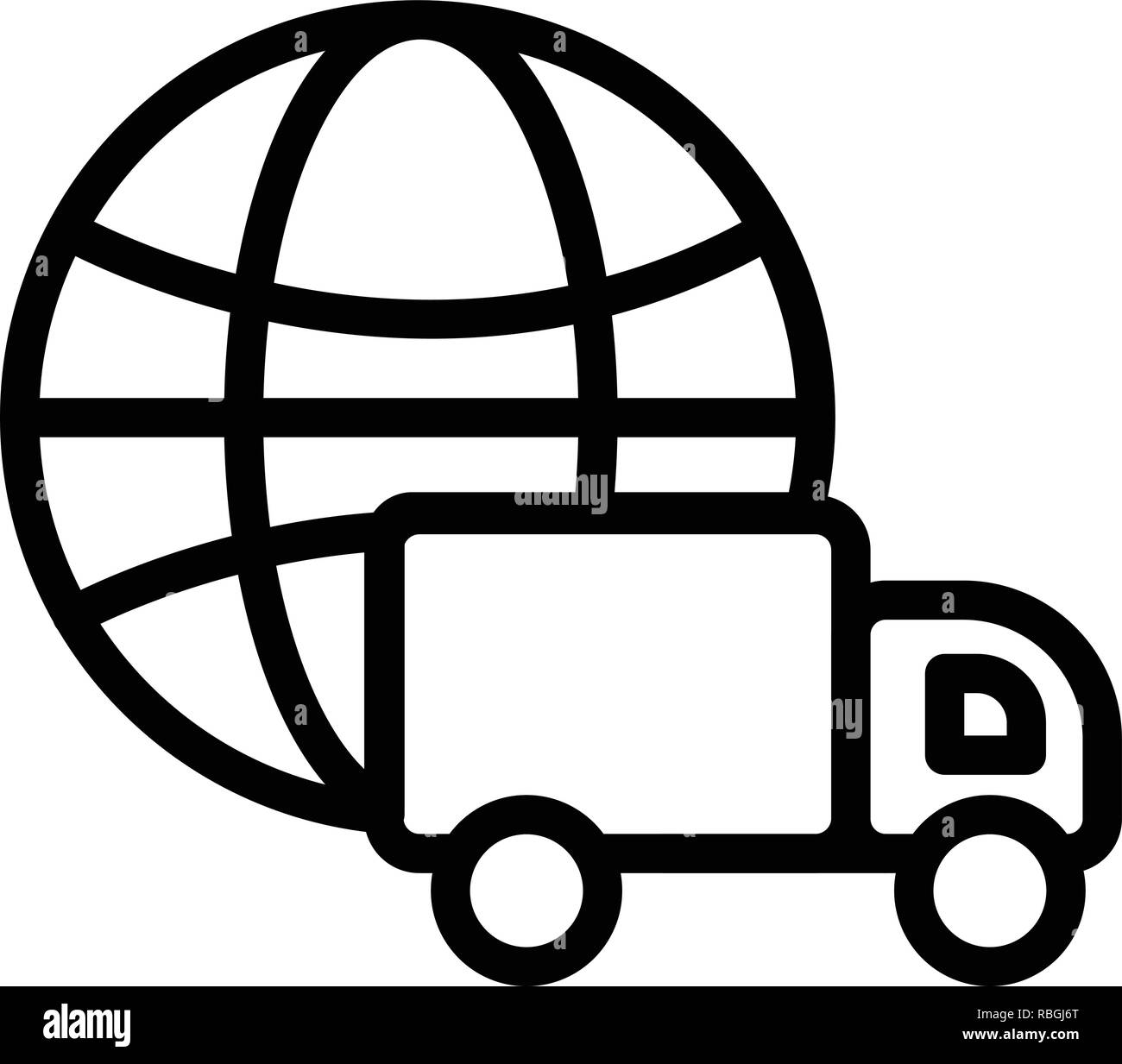 Vector Global Delivery Icon Stock Vector Image & Art - Alamy