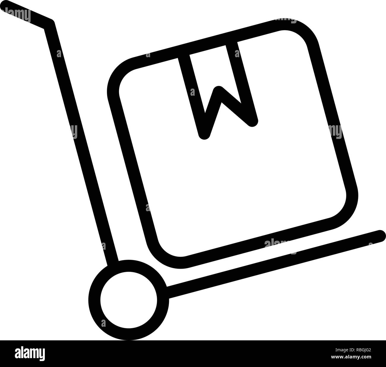 Vector Trolley Icon Stock Vector Image & Art - Alamy