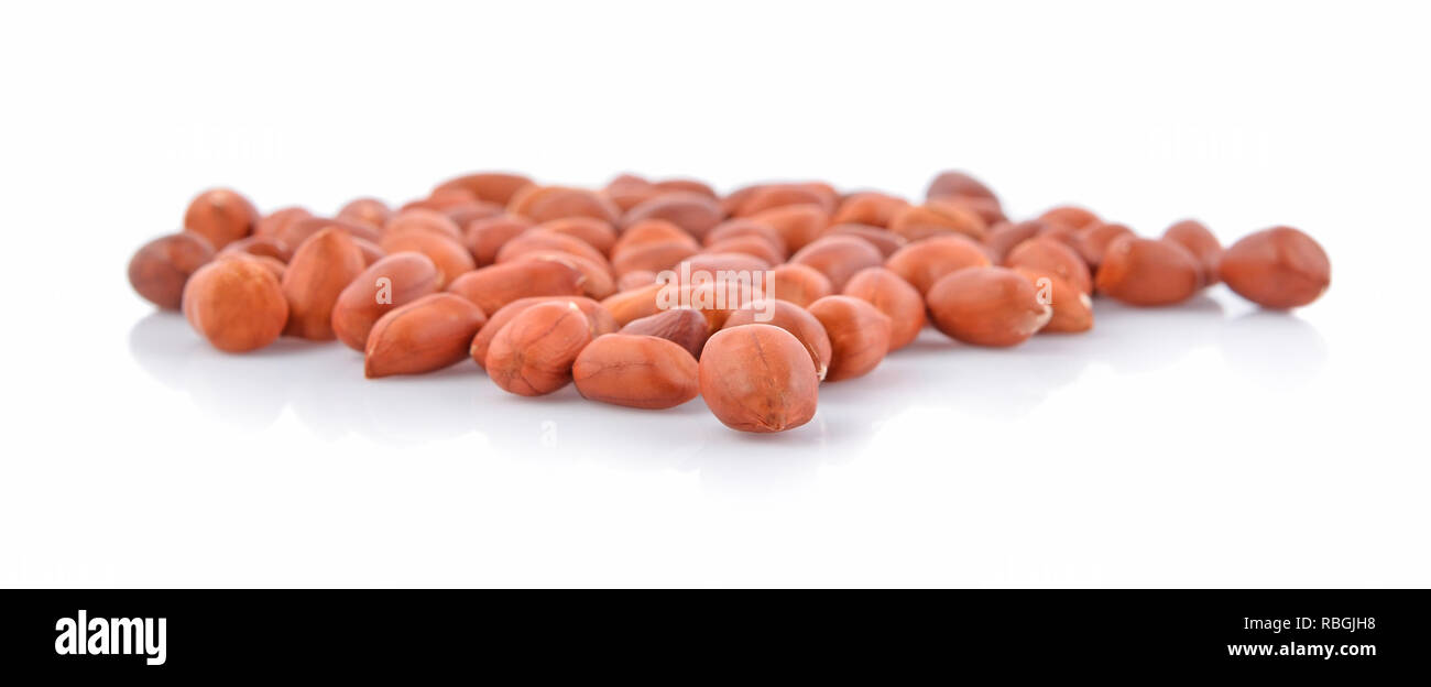 Peanut isolated on white background Stock Photo - Alamy