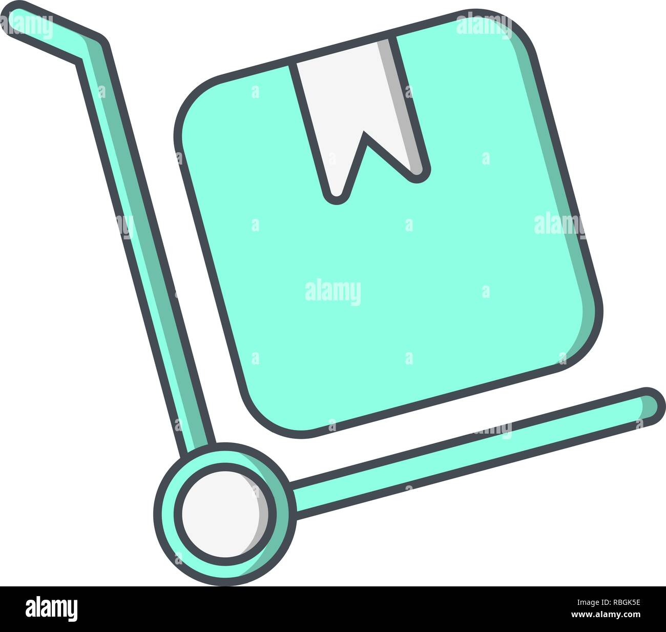Vector Trolley Icon Stock Vector Image & Art - Alamy
