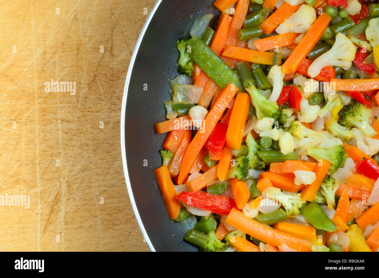 Mixed Vegetables Cooked Stock Photo - Alamy