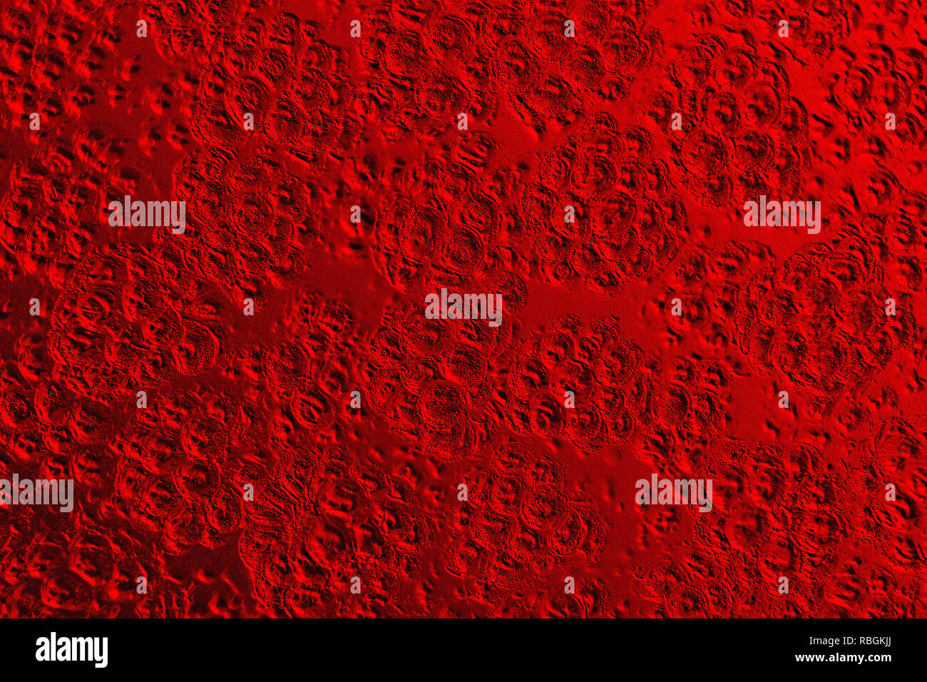 Damaged red metal background with small craters and indents Stock Photo ...