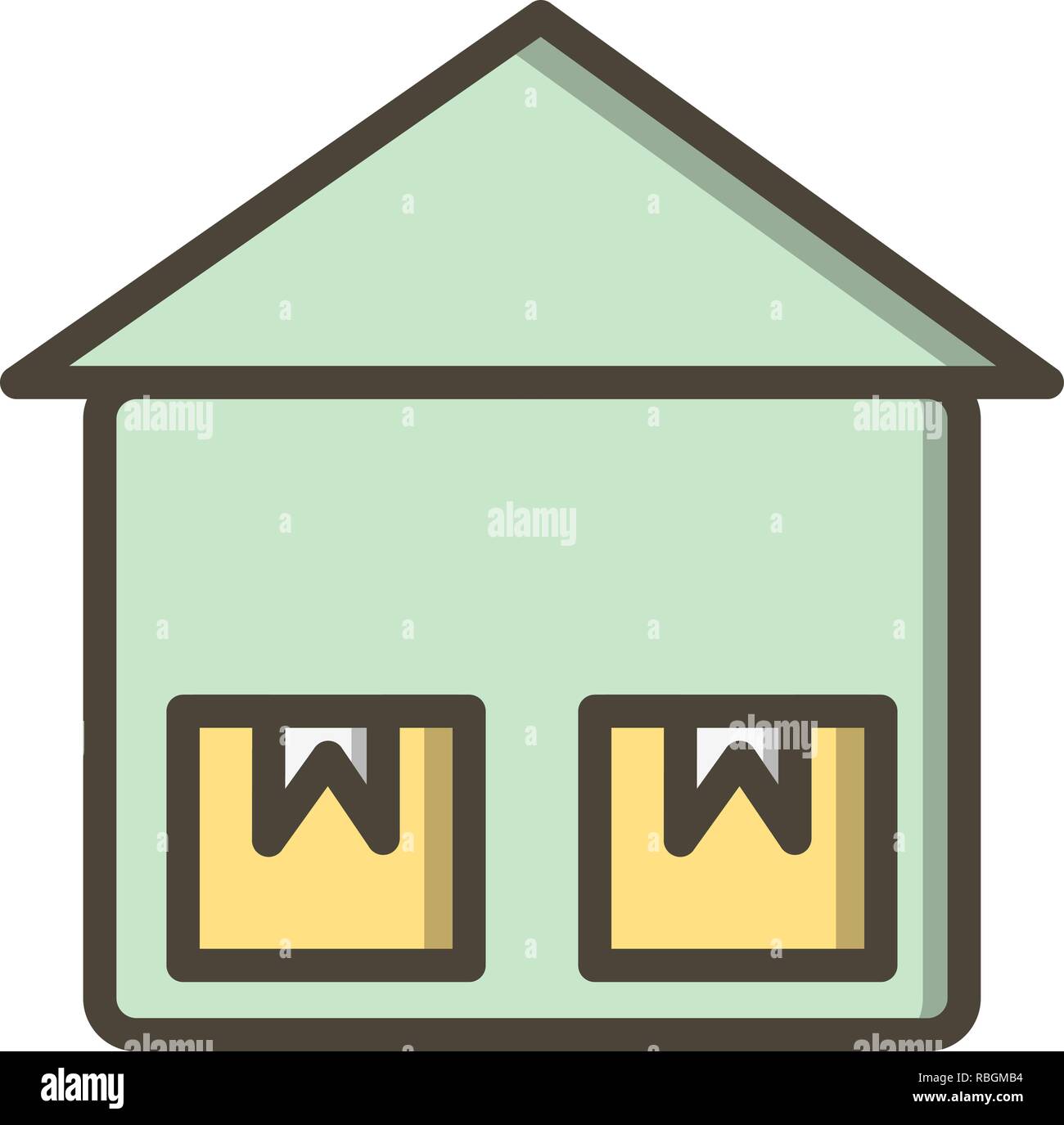 Vector Storage Unit Icon Stock Vector Image & Art - Alamy