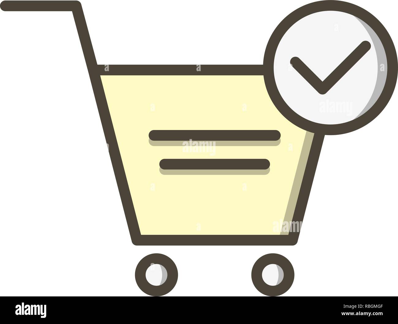 Vector Verified Cart Items Icon Stock Vector Image & Art - Alamy