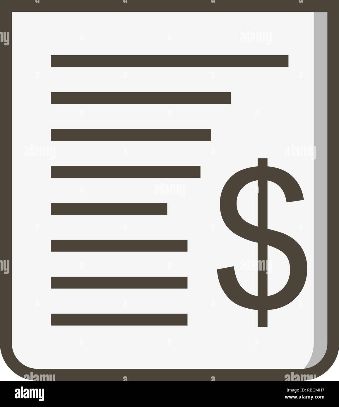 Vector Receipt Icon Stock Vector Image & Art - Alamy