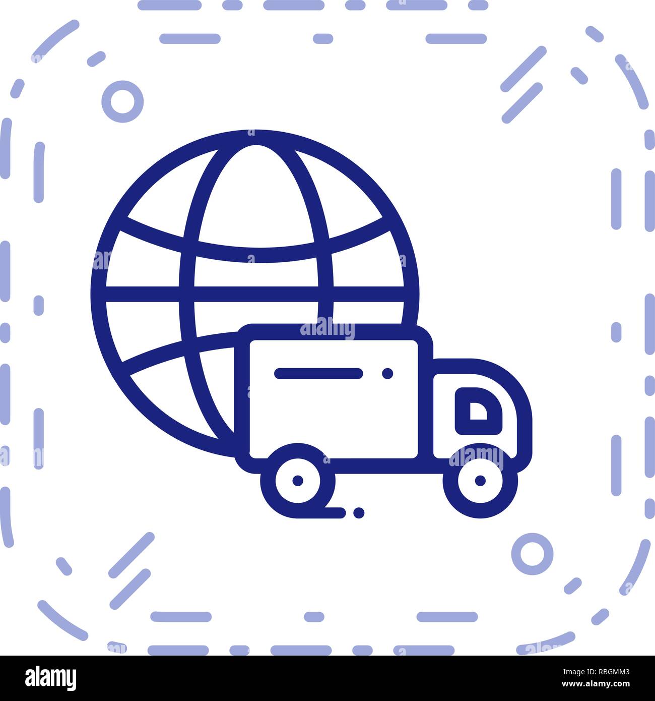 Vector Global Delivery Icon Stock Vector Image & Art - Alamy
