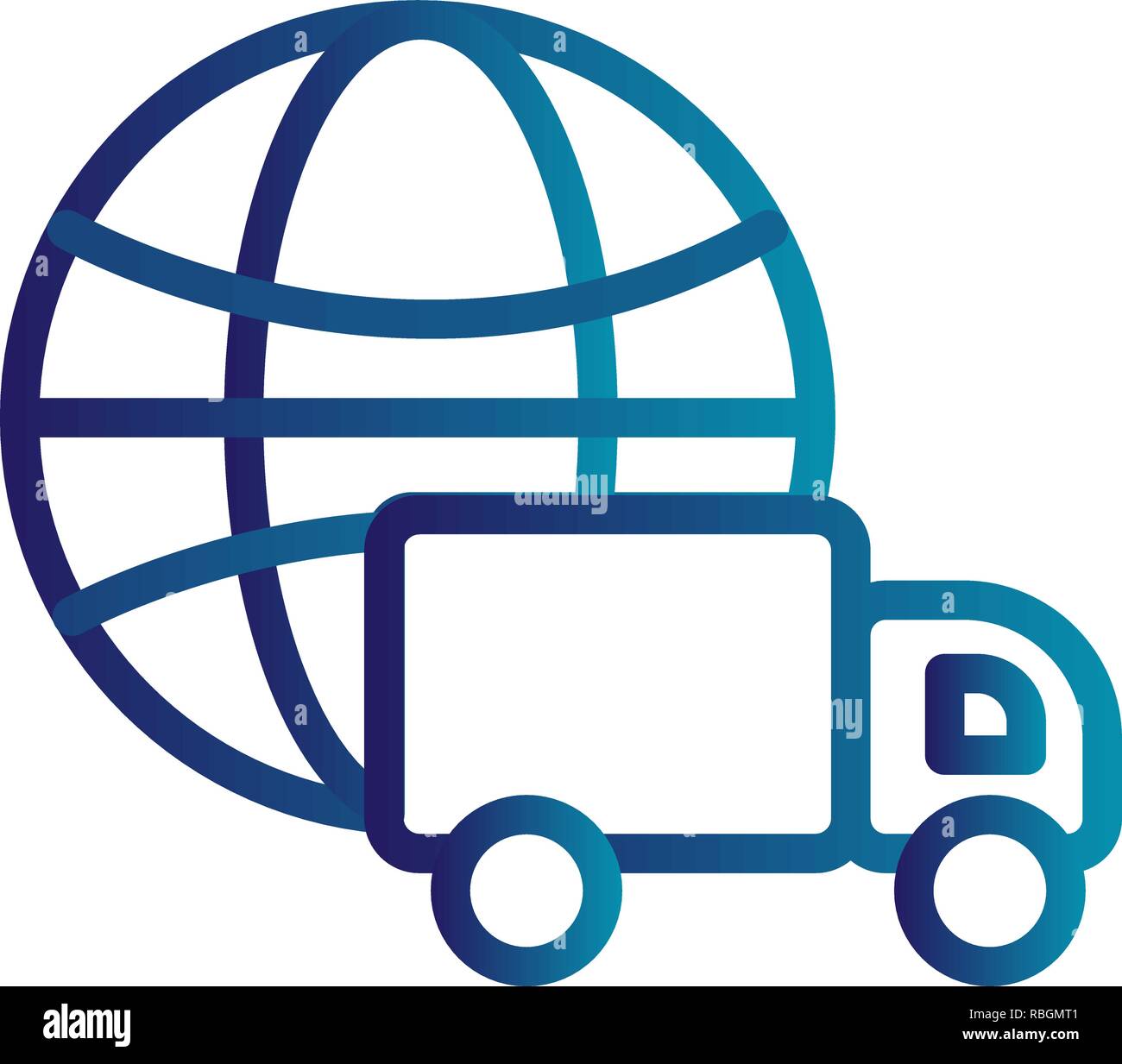 Vector Global Delivery Icon Stock Vector Image & Art - Alamy