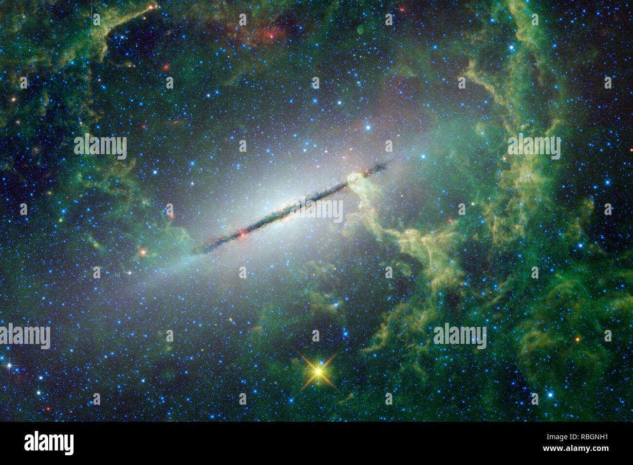 Outer space art. Nebulas, galaxies and bright stars in beautiful ...