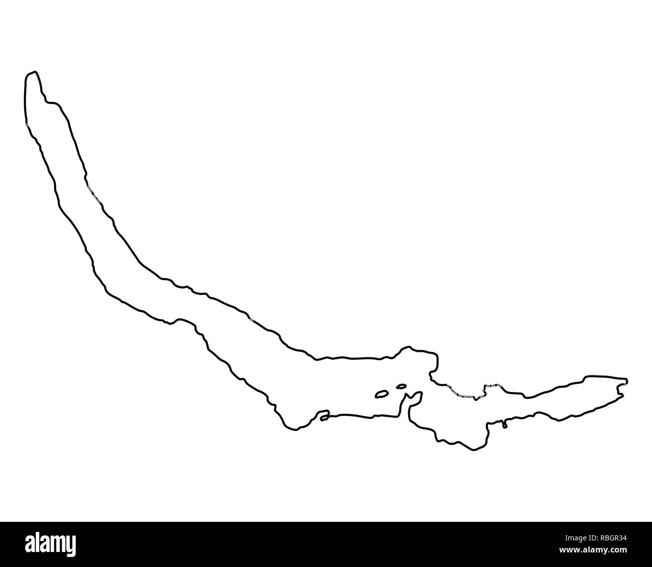 Map of Lake Zurich Stock Photo - Alamy