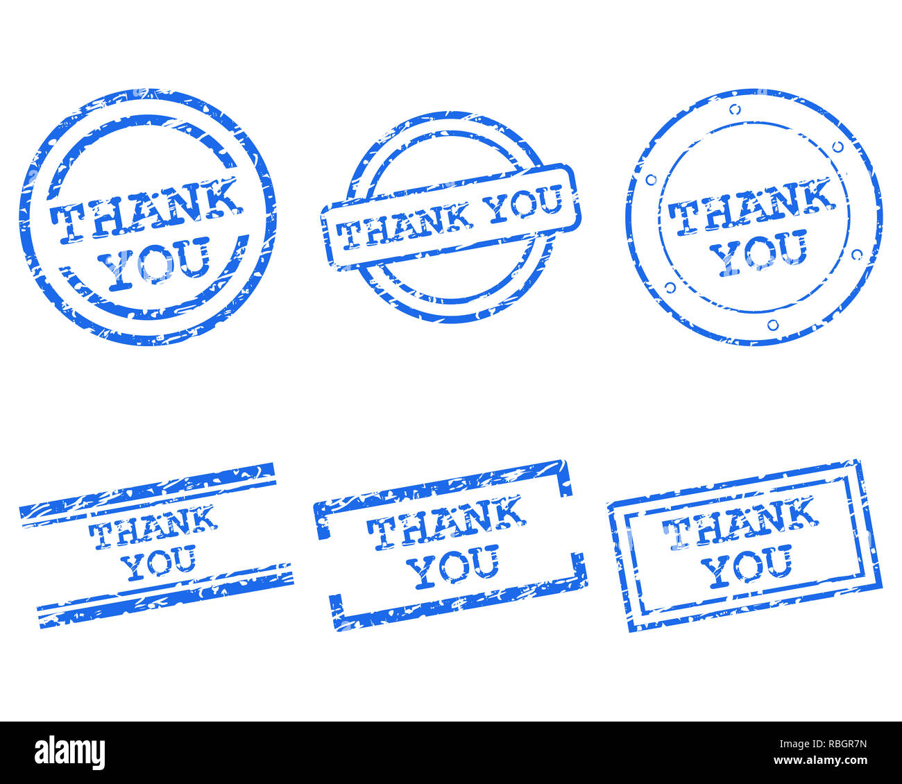 Thank you stamps Stock Photo - Alamy