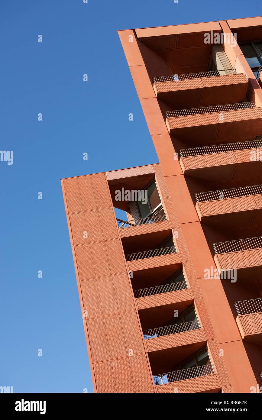 Detail of modern building showing shapes and lines Stock Photo - Alamy