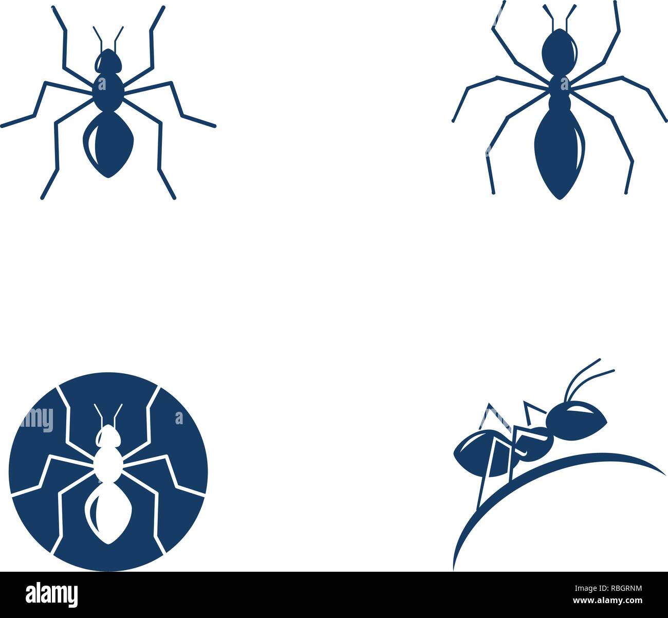 Ant logo vector Cut Out Stock Images & Pictures - Alamy
