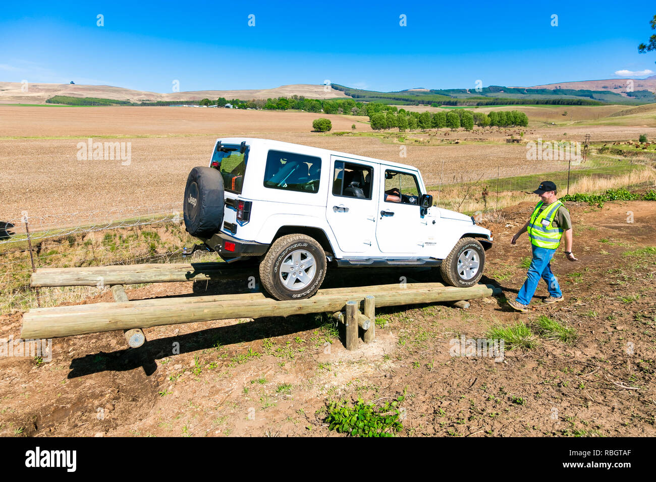 Harrismith, South Africa - October 02 2015: 4x4 Obstacle Driver ...
