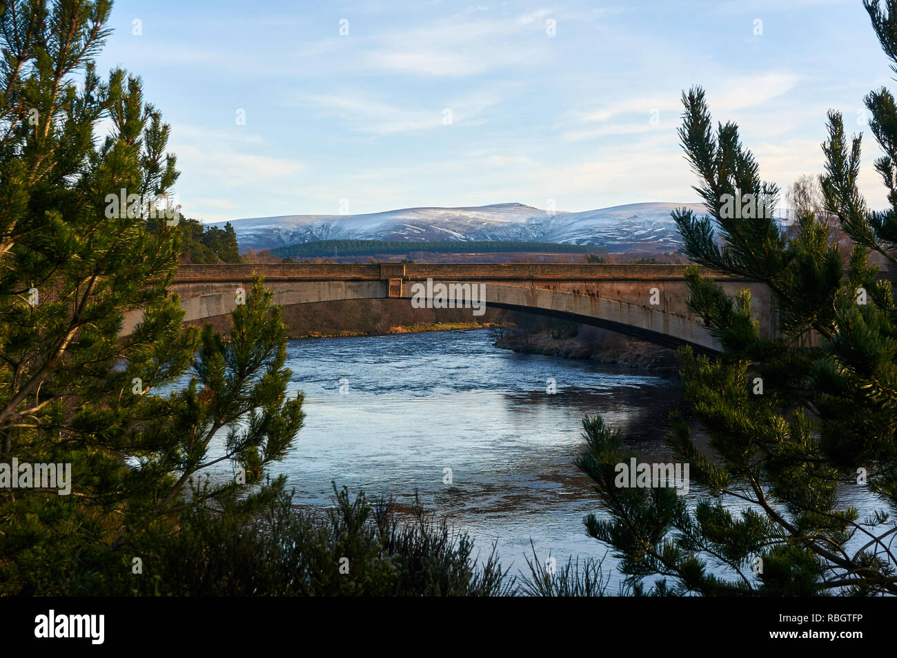 The New Spey Bridge over the river Spey, Grantown on Spey, Scotland ...