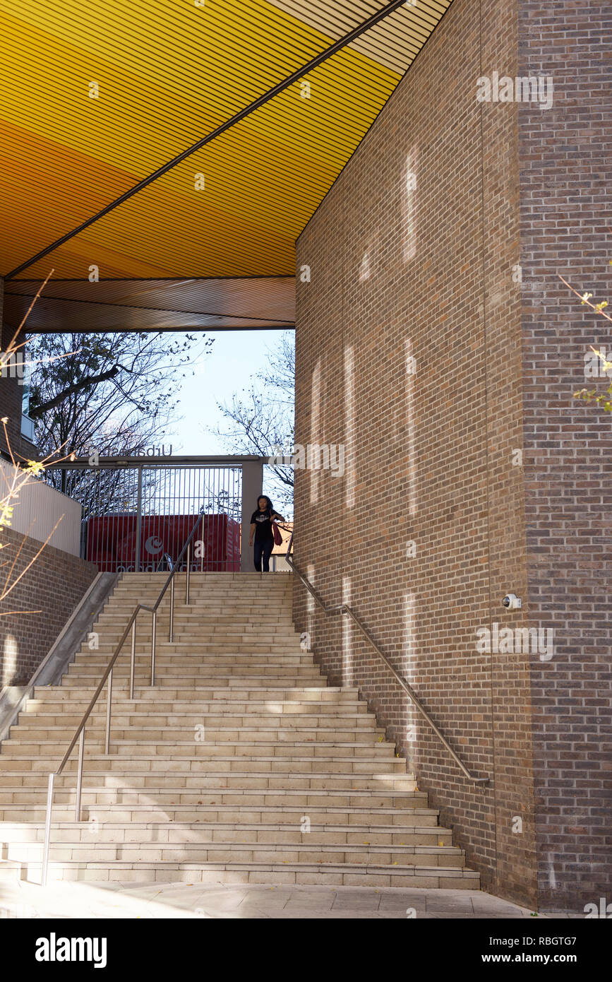 Detail of modern building showing shapes and lines Stock Photo - Alamy