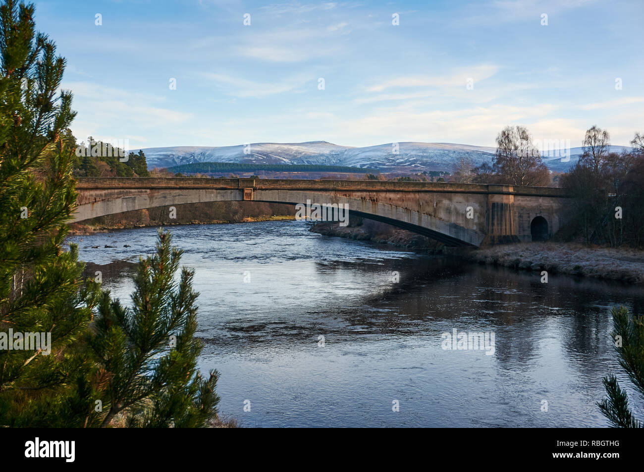 The New Spey Bridge over the river Spey, Grantown on Spey, Scotland ...
