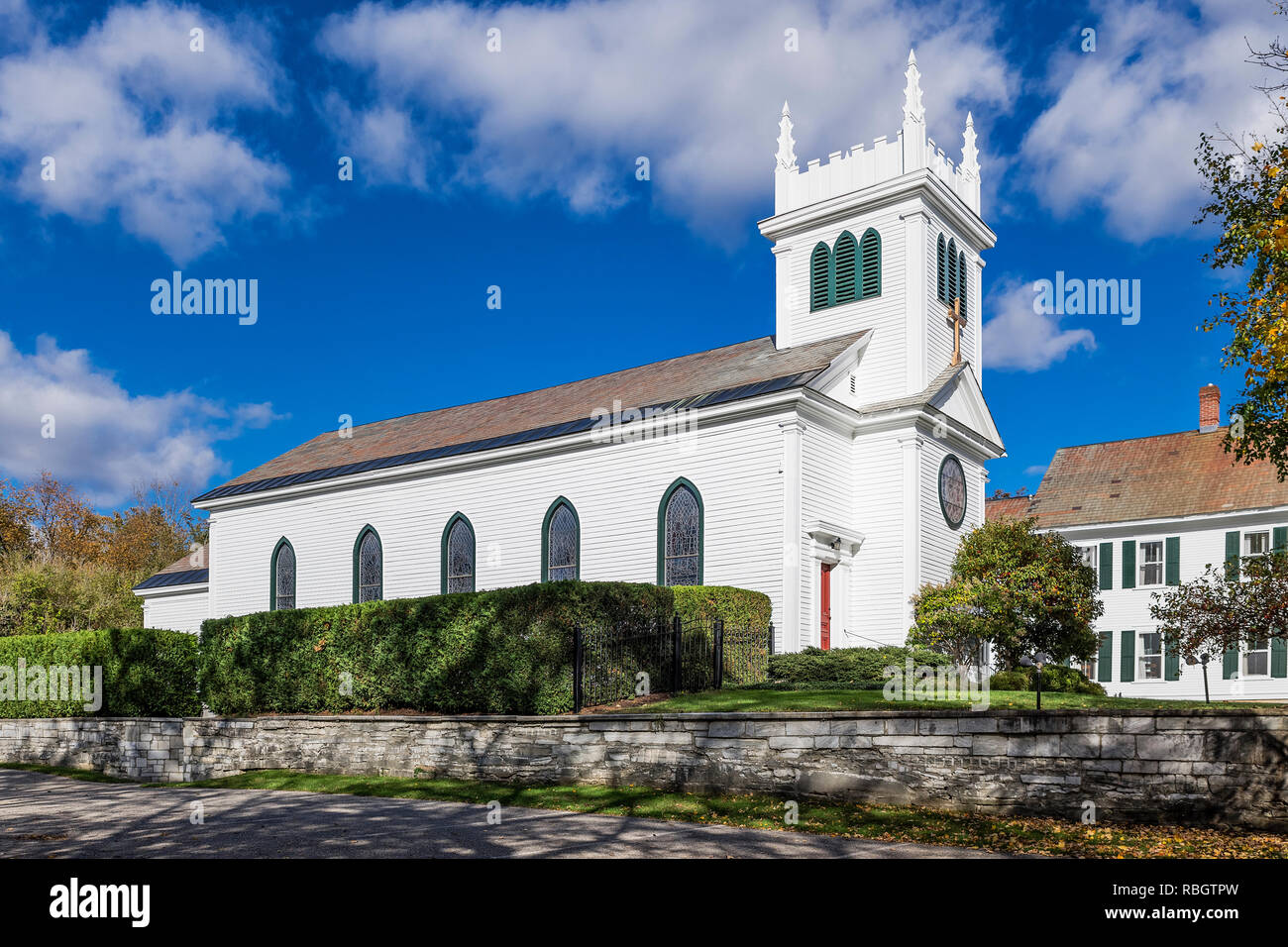 Manchester Vermont Church High Resolution Stock Photography and Images ...