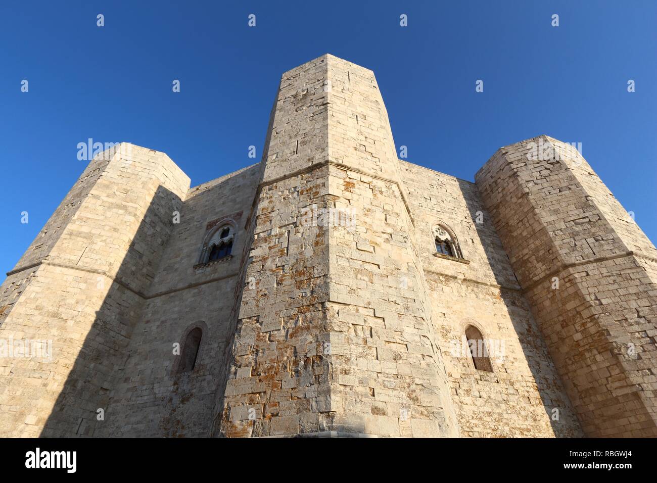 Castel Del Monte - landmark medieval castle in Apulia, Italy. UNESCO ...