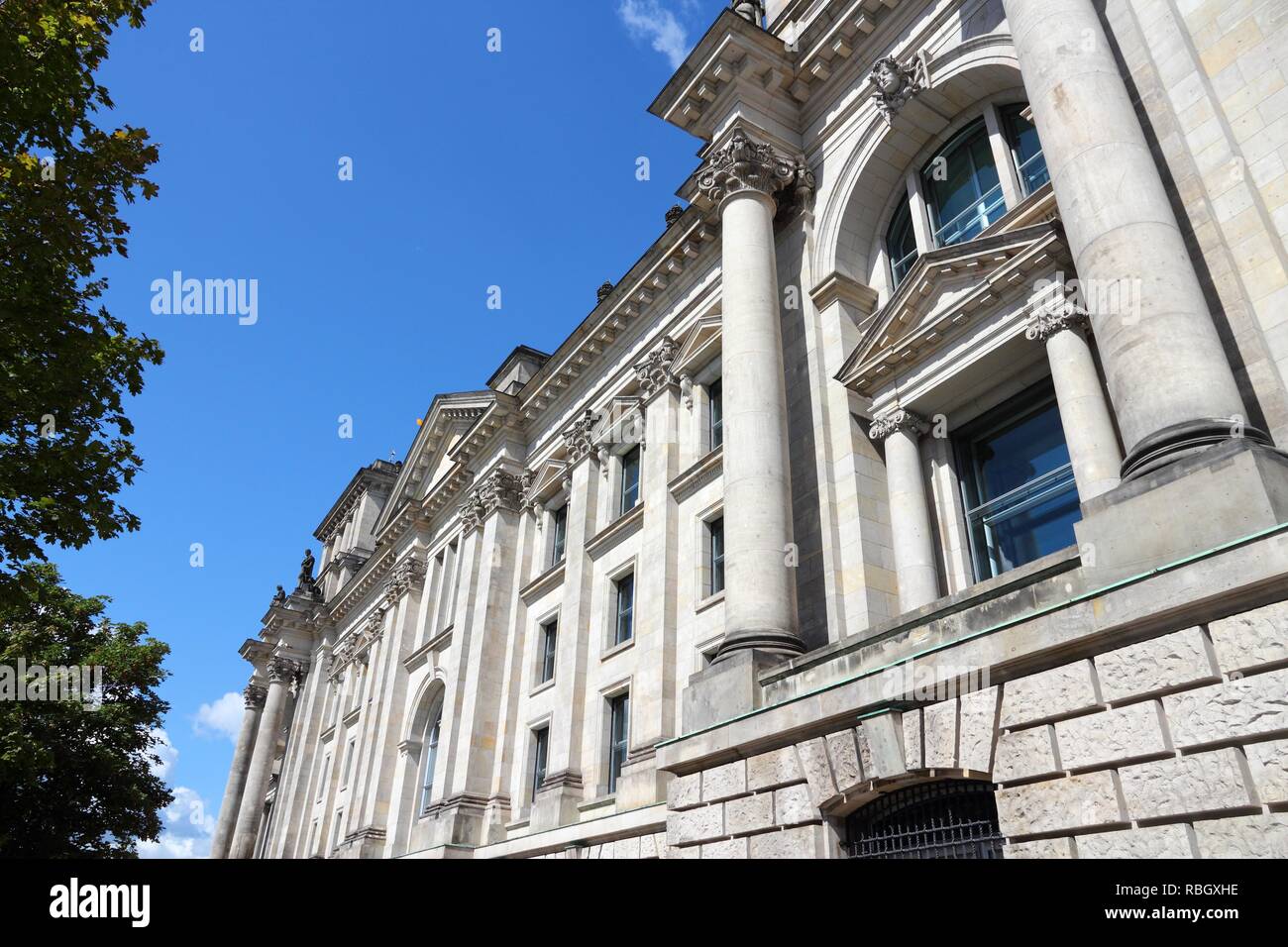 Reichstag building, German parliament house. Berlin, Germany Stock ...