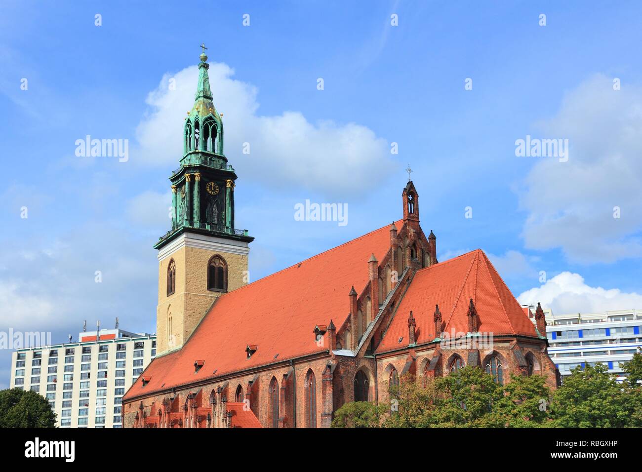 Saint Mary's Church in Berlin, Germany. Religious architecture Stock ...