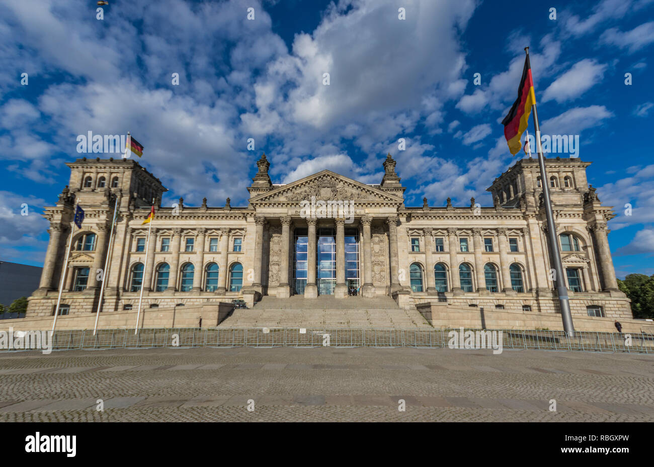 Berlin, Germany - built in 1894 and home of the German parliament, the ...