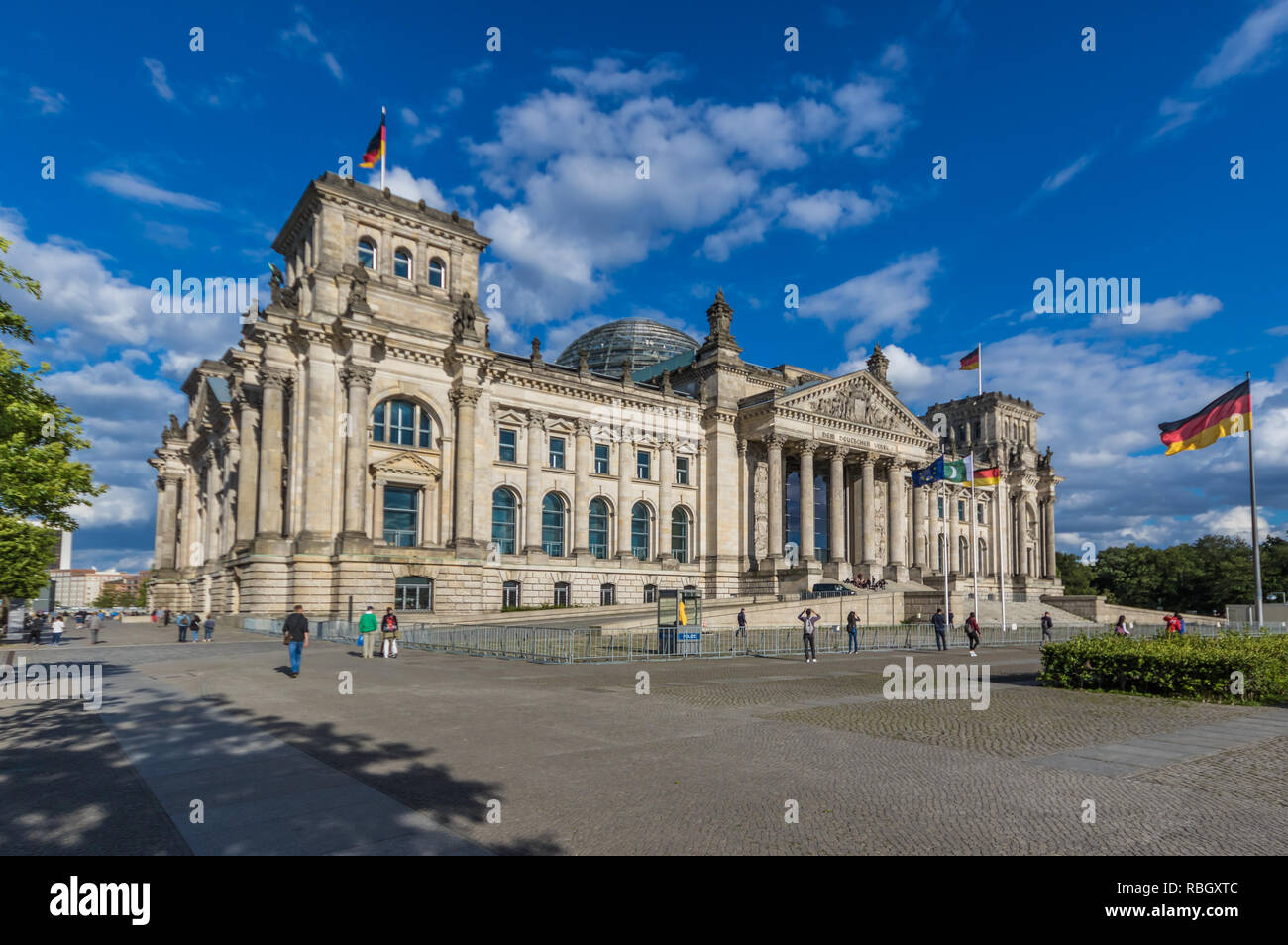 Berlin, Germany - built in 1894 and home of the German parliament, the ...