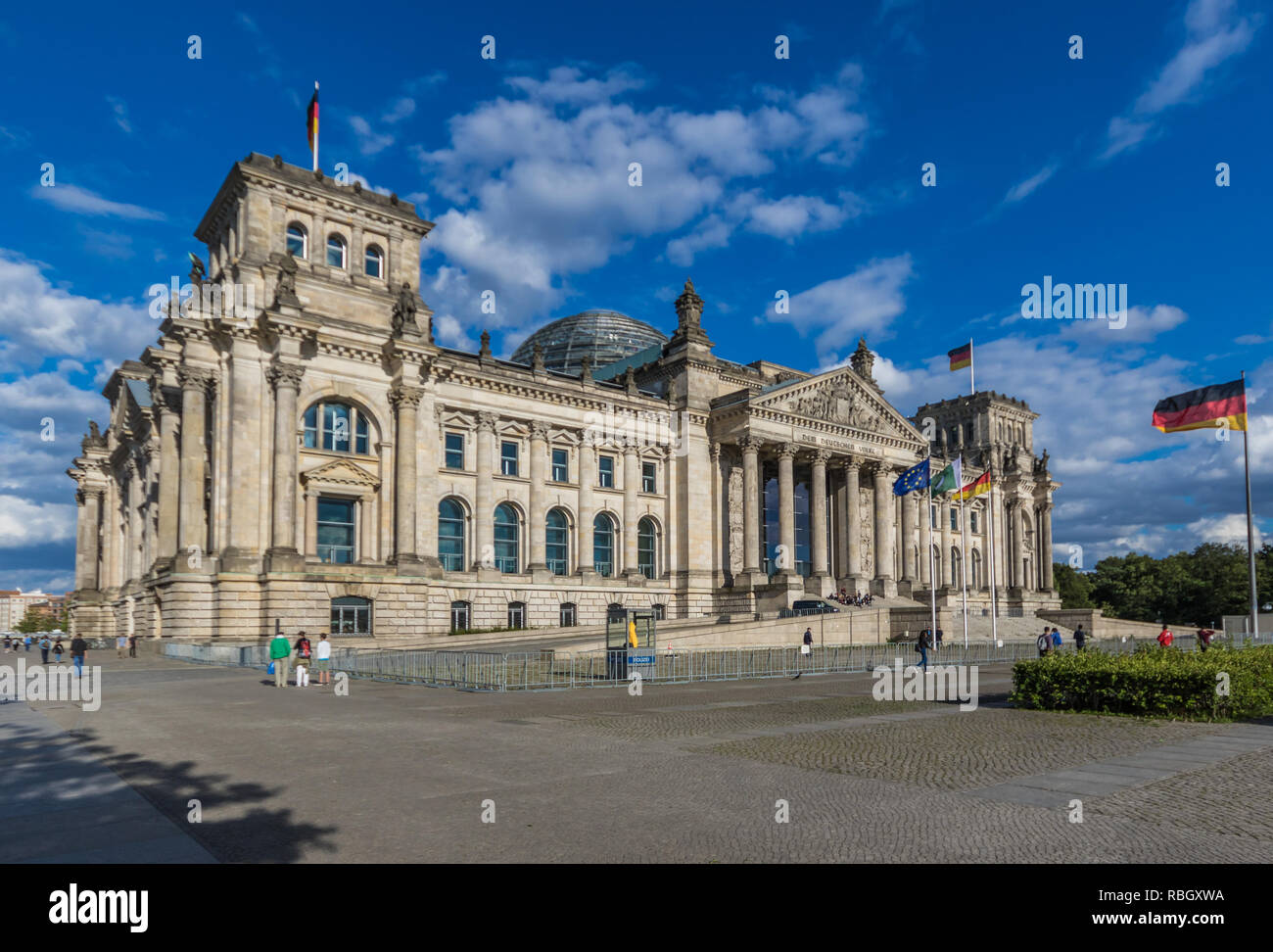 Berlin, Germany - built in 1894 and home of the German parliament, the ...