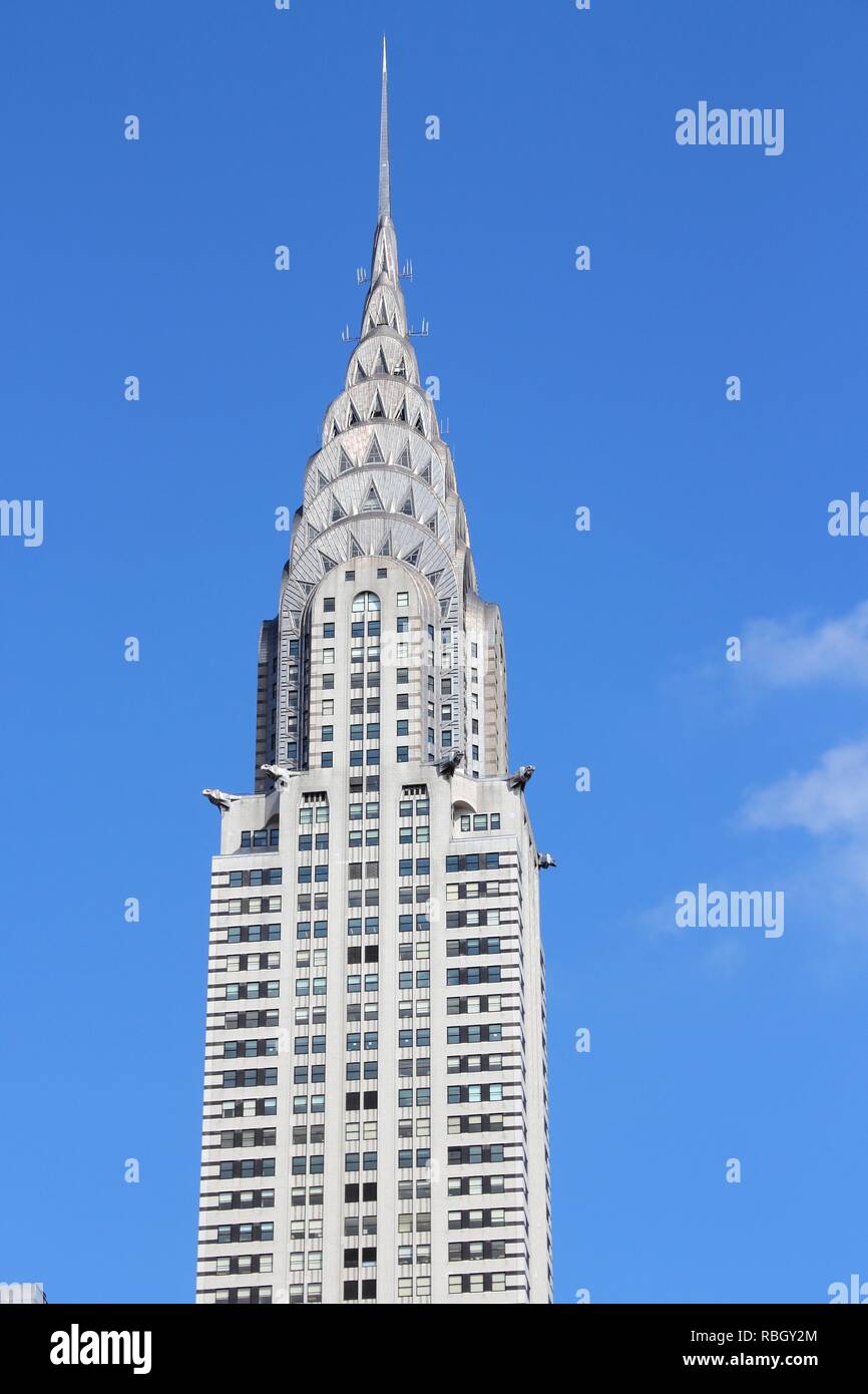 NEW YORK, USA - JULY 3, 2013: Chrysler Building exterior in New York ...