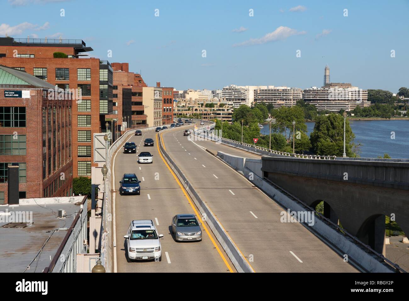 Whitehurst freeway, washington, dc. hi-res stock photography and images ...