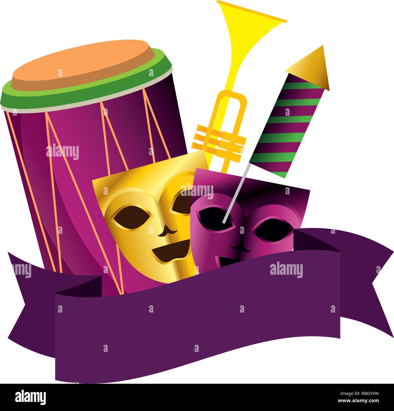 Theatre instruments Cut Out Stock Images & Pictures - Alamy