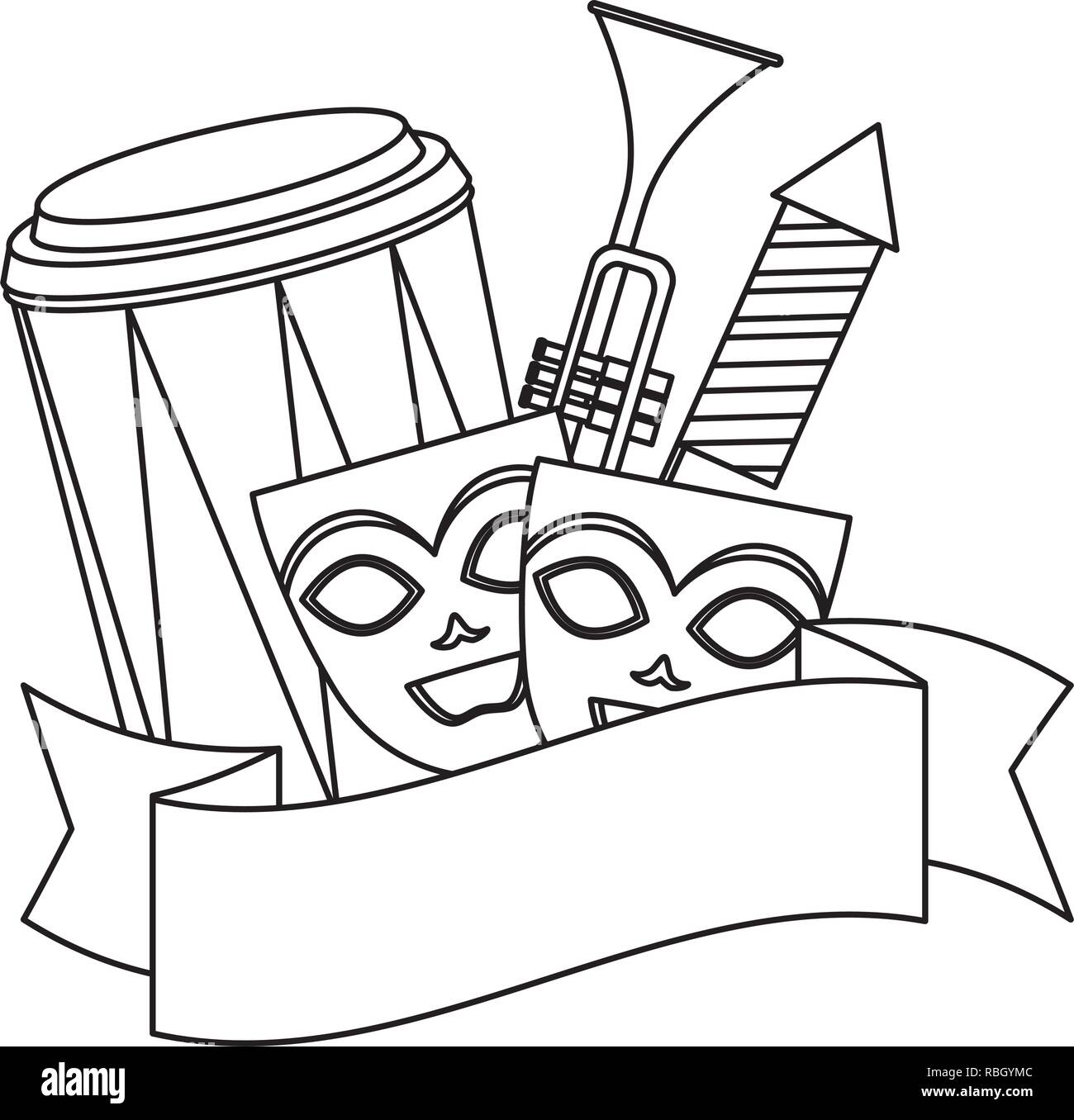 Theatre instruments Cut Out Stock Images & Pictures - Alamy