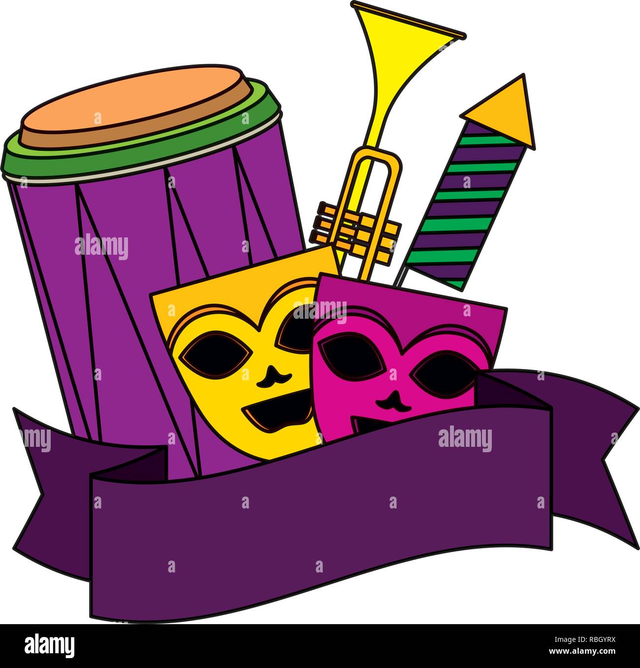 Theatre instruments Cut Out Stock Images & Pictures - Alamy