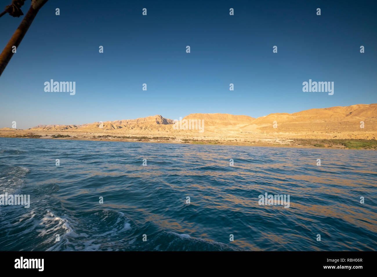 Tourist enjoy a boat trip on the Dead Sea, Israel Stock Photo - Alamy