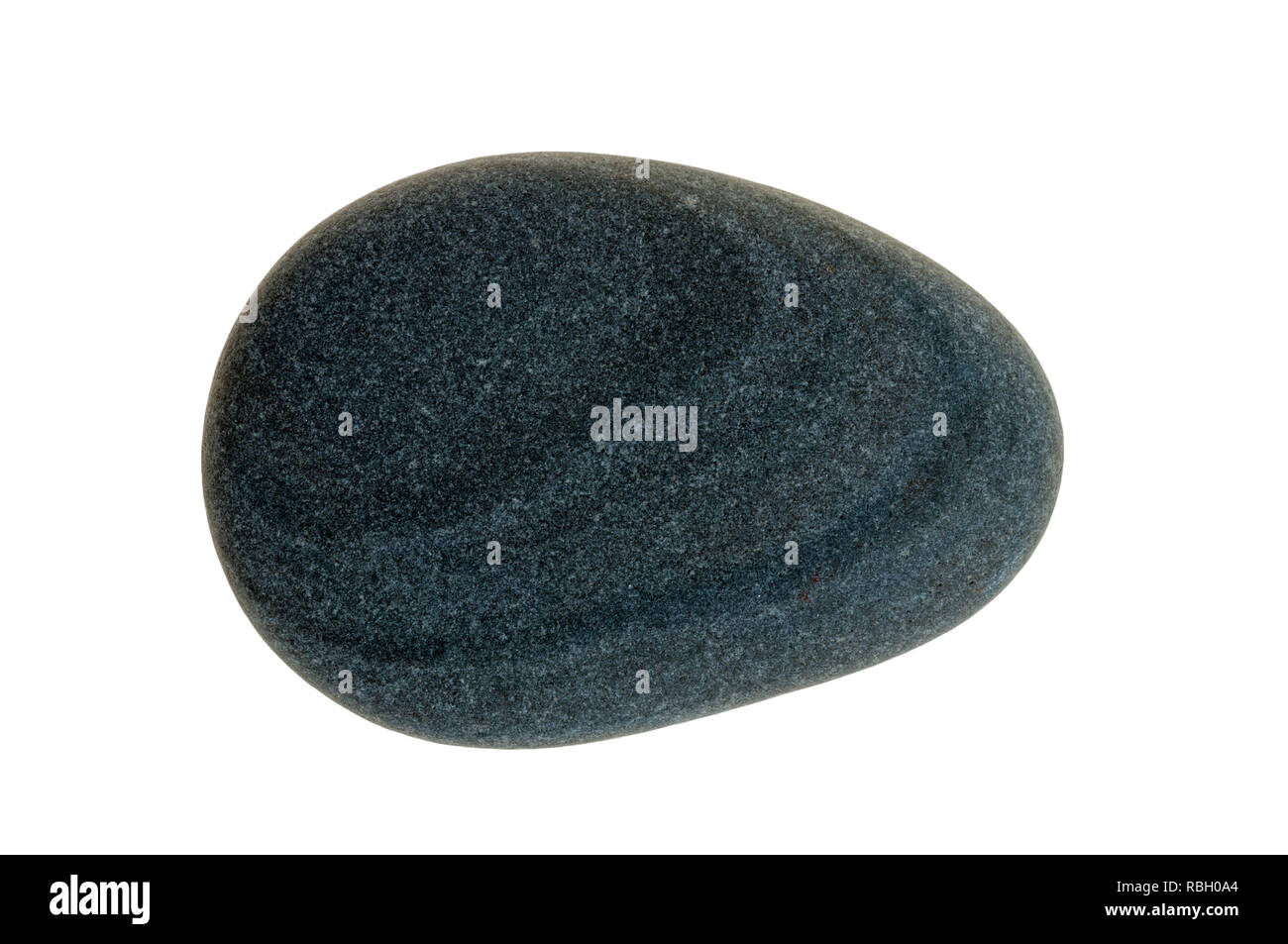 Single grey pebble isolated on white Stock Photo - Alamy