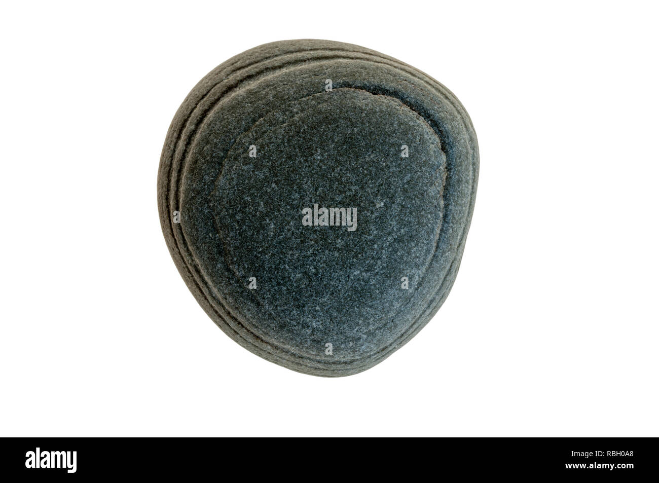 Single grey pebble isolated on white Stock Photo - Alamy