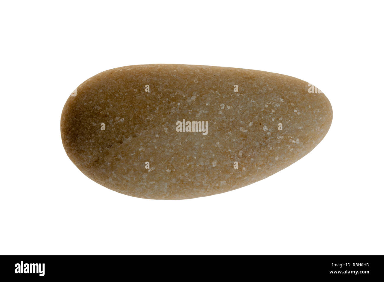 Single grey pebble isolated on white Stock Photo - Alamy