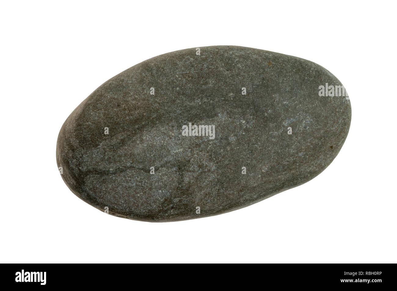Single grey pebble isolated on white Stock Photo - Alamy
