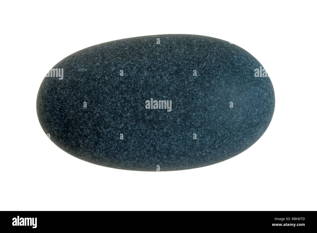 Single grey pebble isolated on white Stock Photo - Alamy