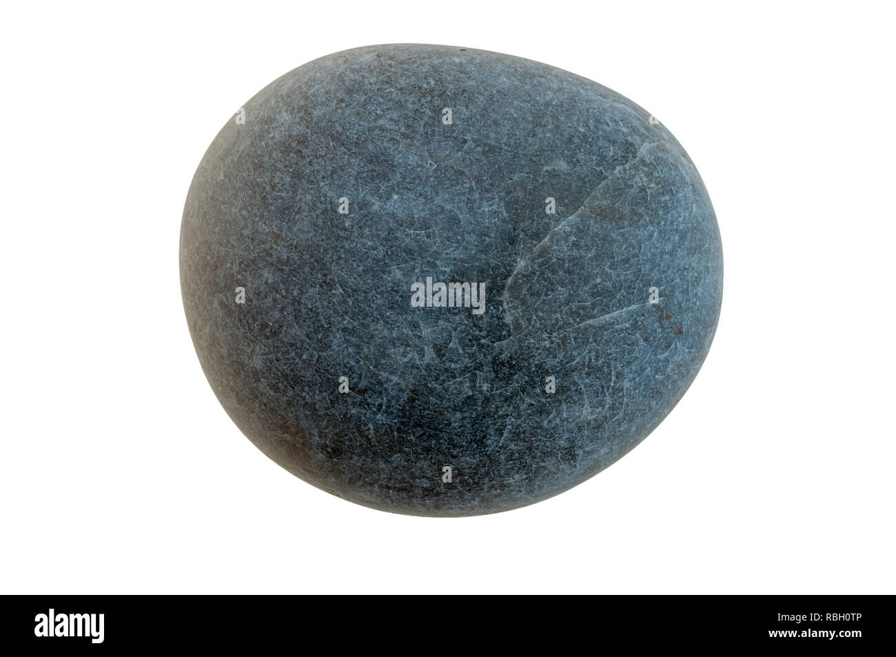 Single grey pebble isolated on white Stock Photo - Alamy