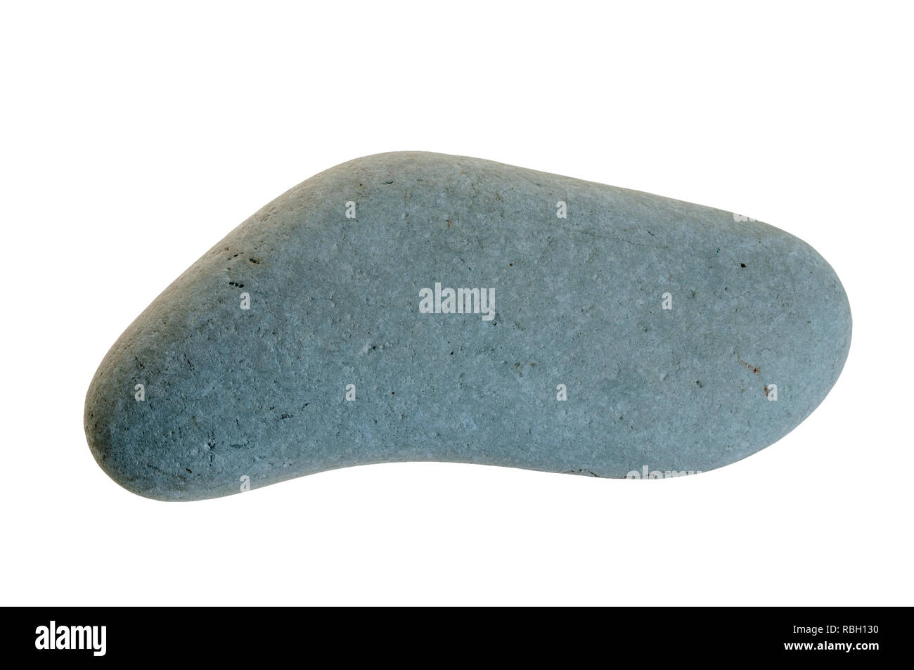 Single grey pebble isolated on white Stock Photo - Alamy