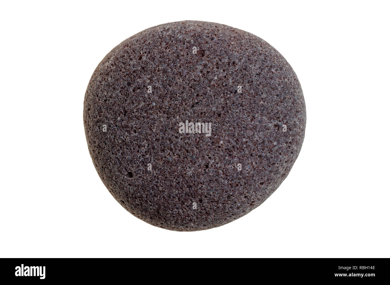 Single grey pebble isolated on white Stock Photo - Alamy