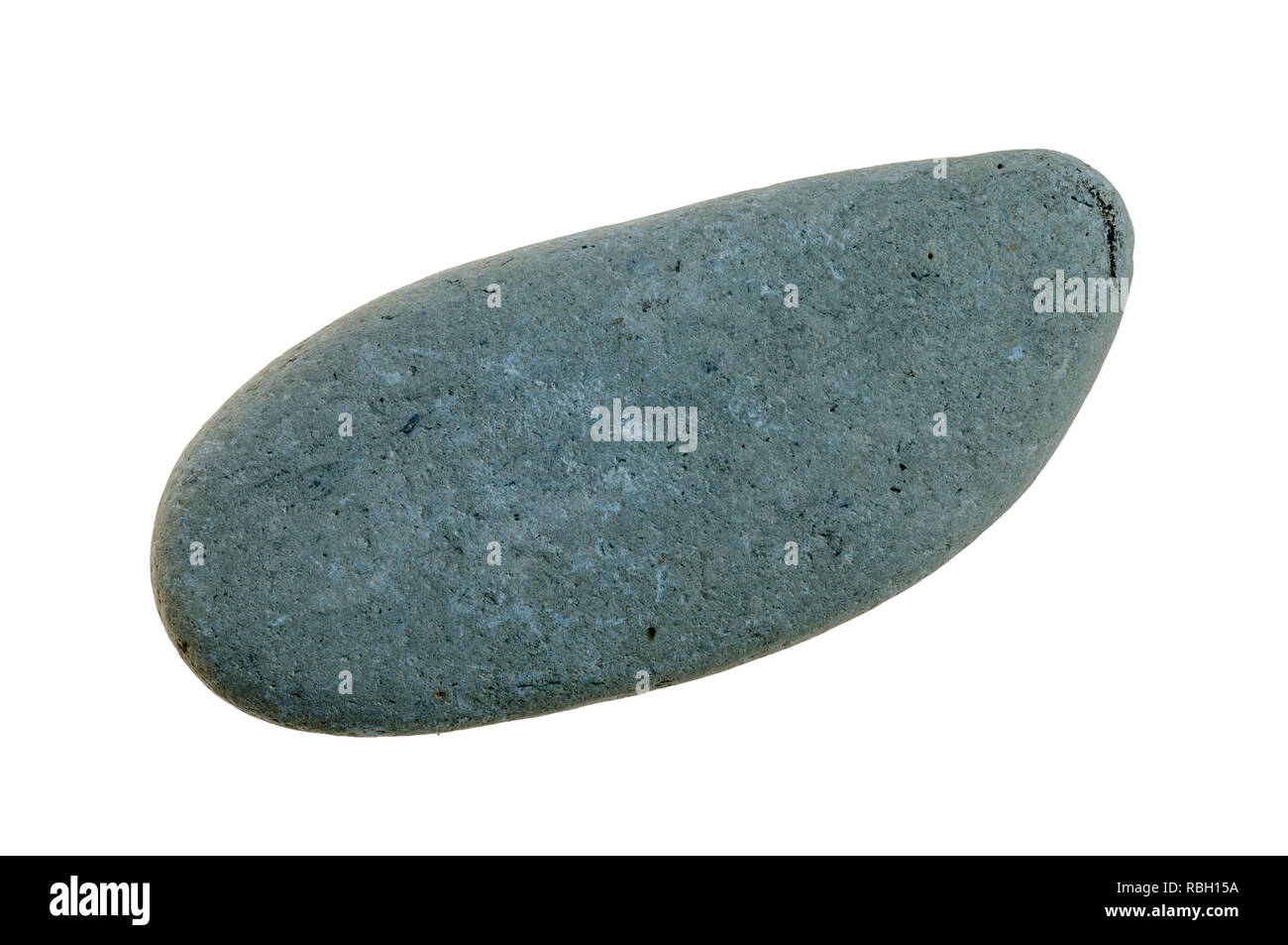 Single grey pebble isolated on white Stock Photo - Alamy