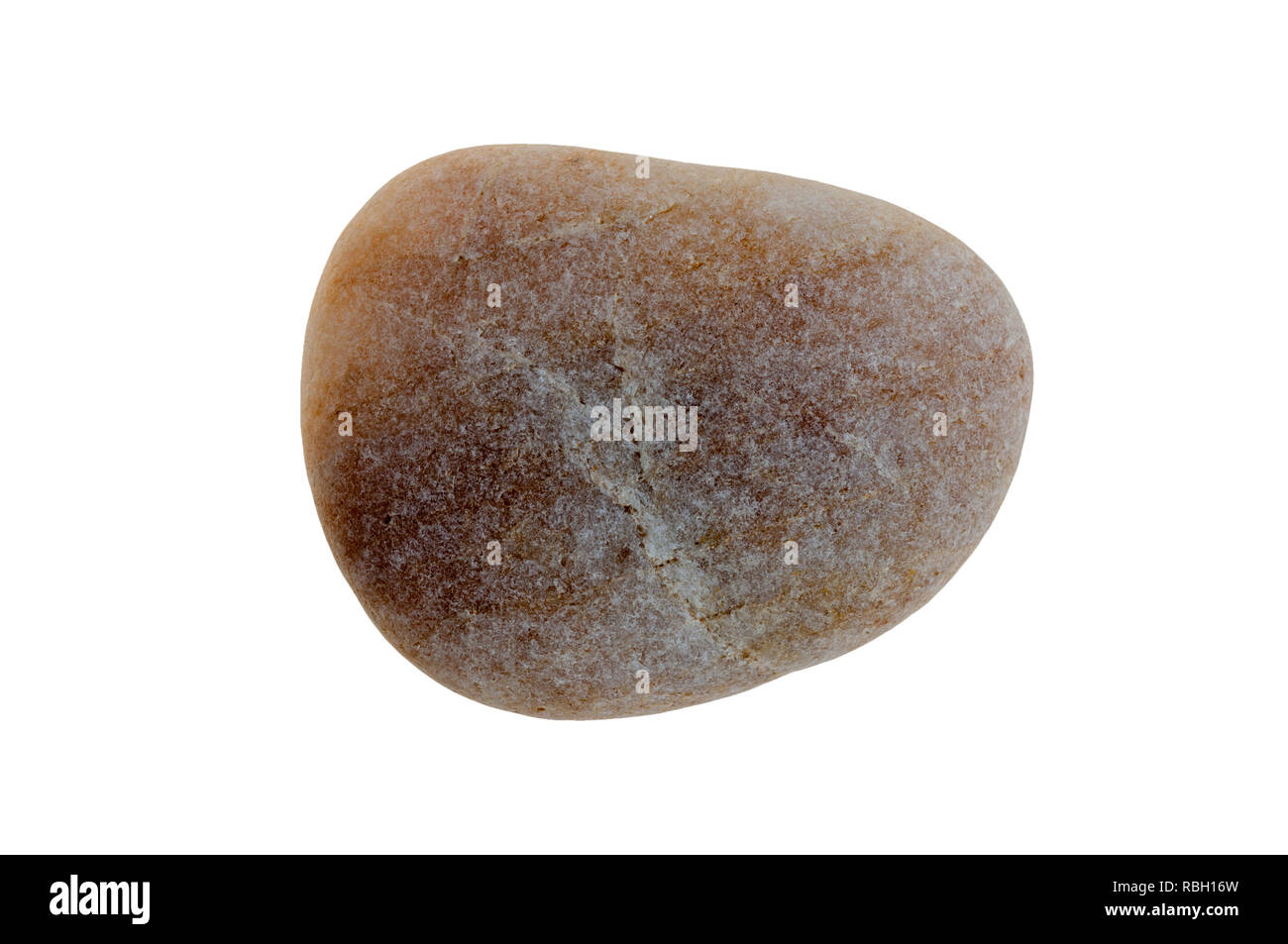 Single grey pebble isolated on white Stock Photo - Alamy