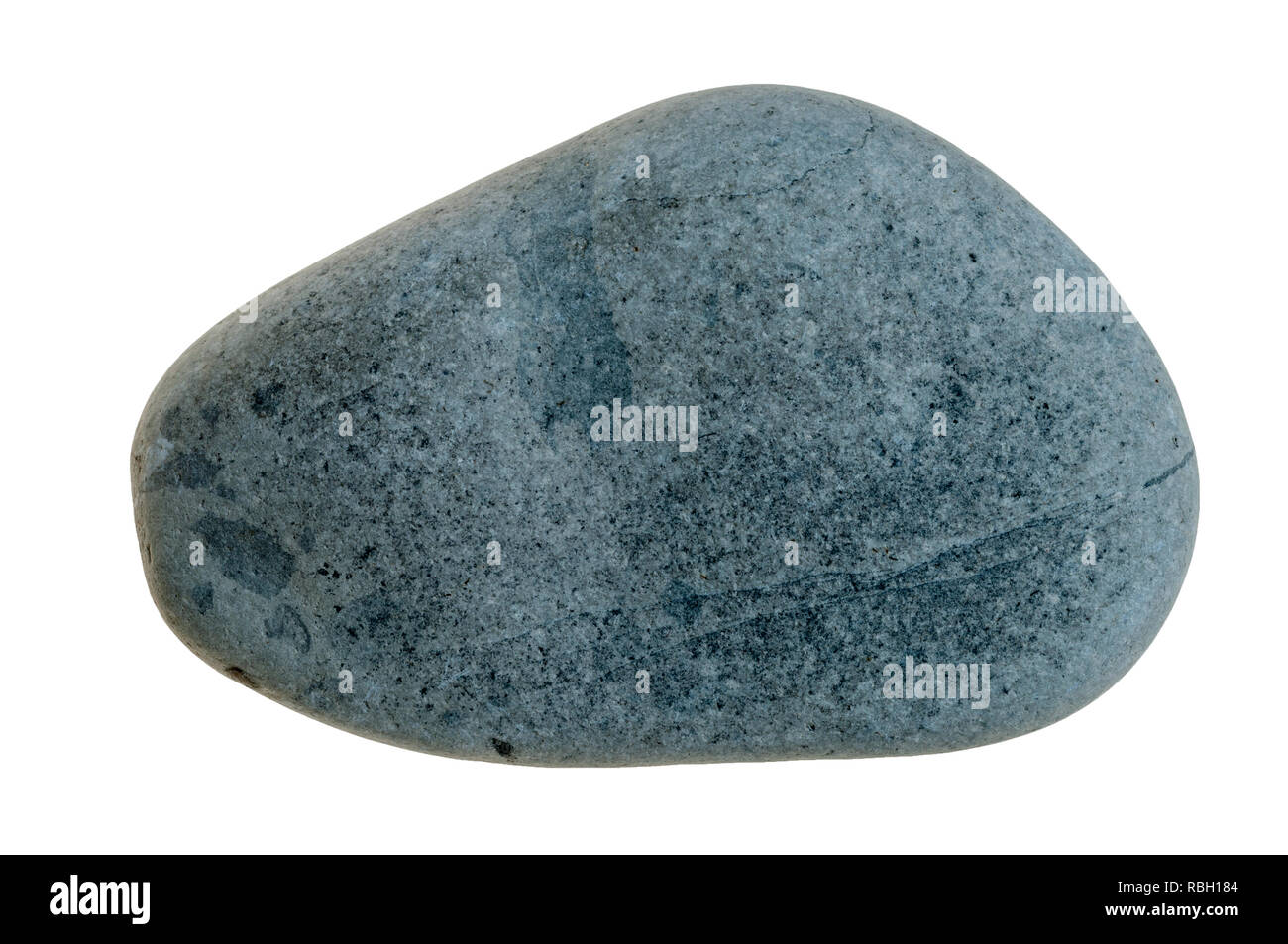 Single grey pebble isolated on white Stock Photo - Alamy