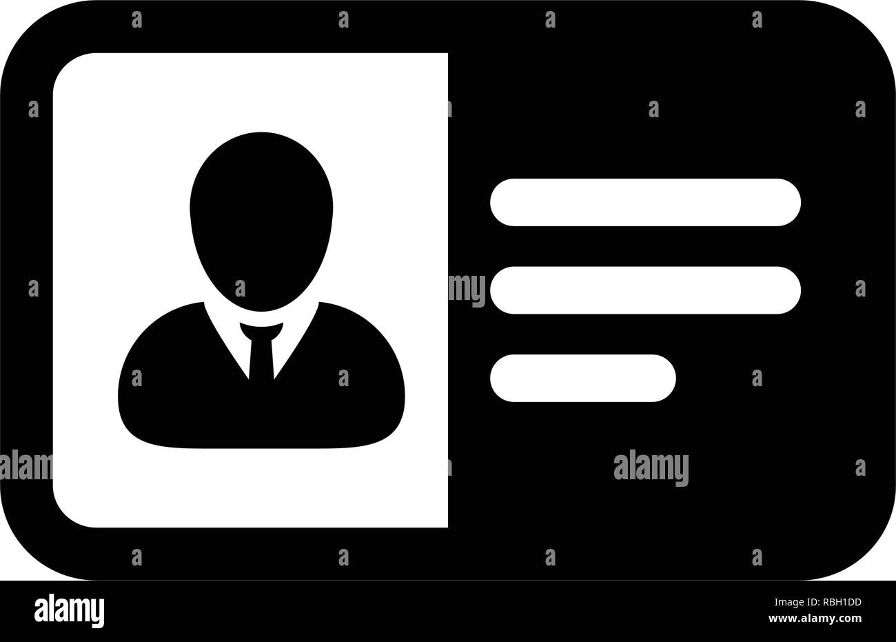 Photo icon vector male user person profile avatar symbol with identity ...