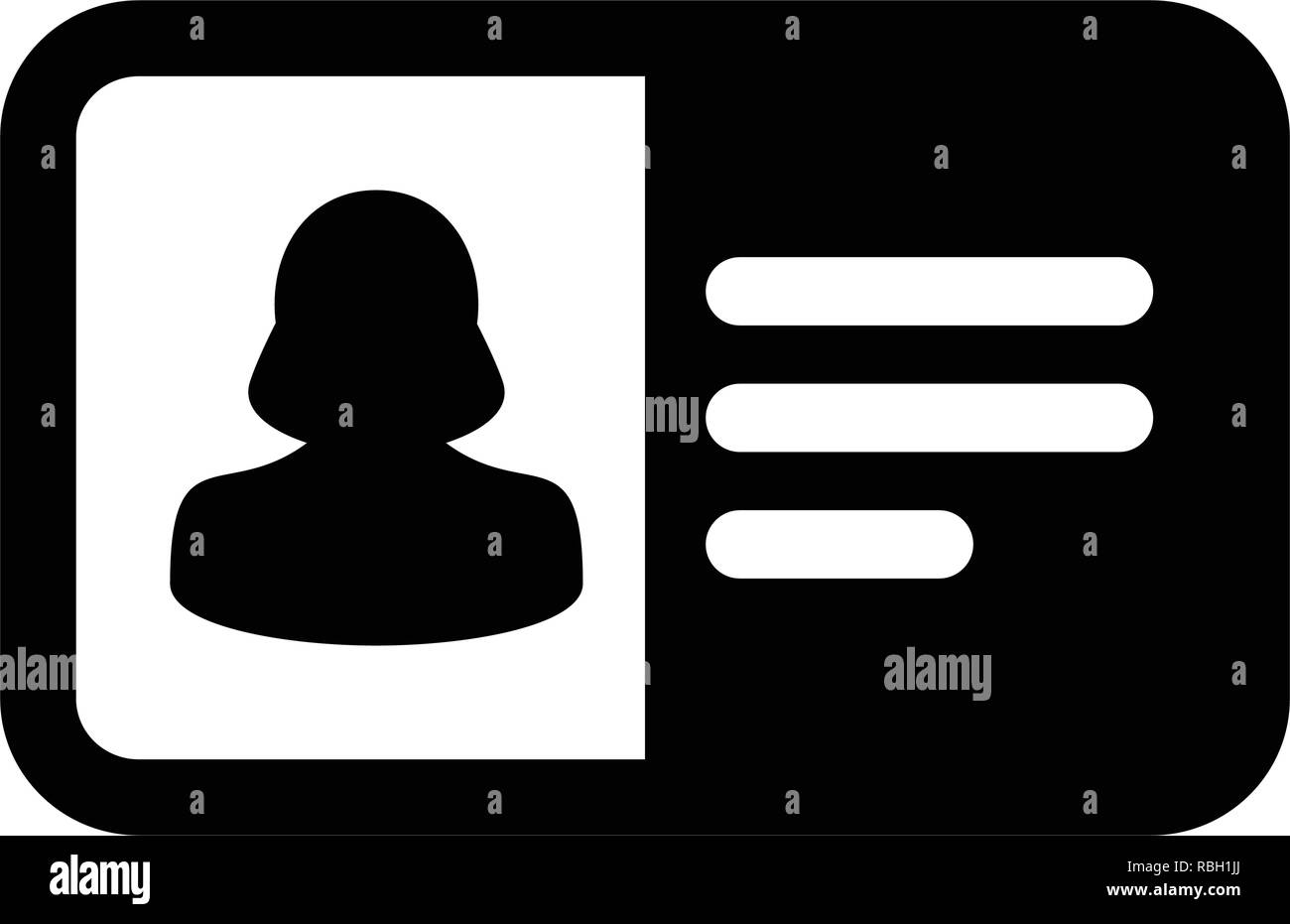License icon vector male user person profile avatar symbol with ...
