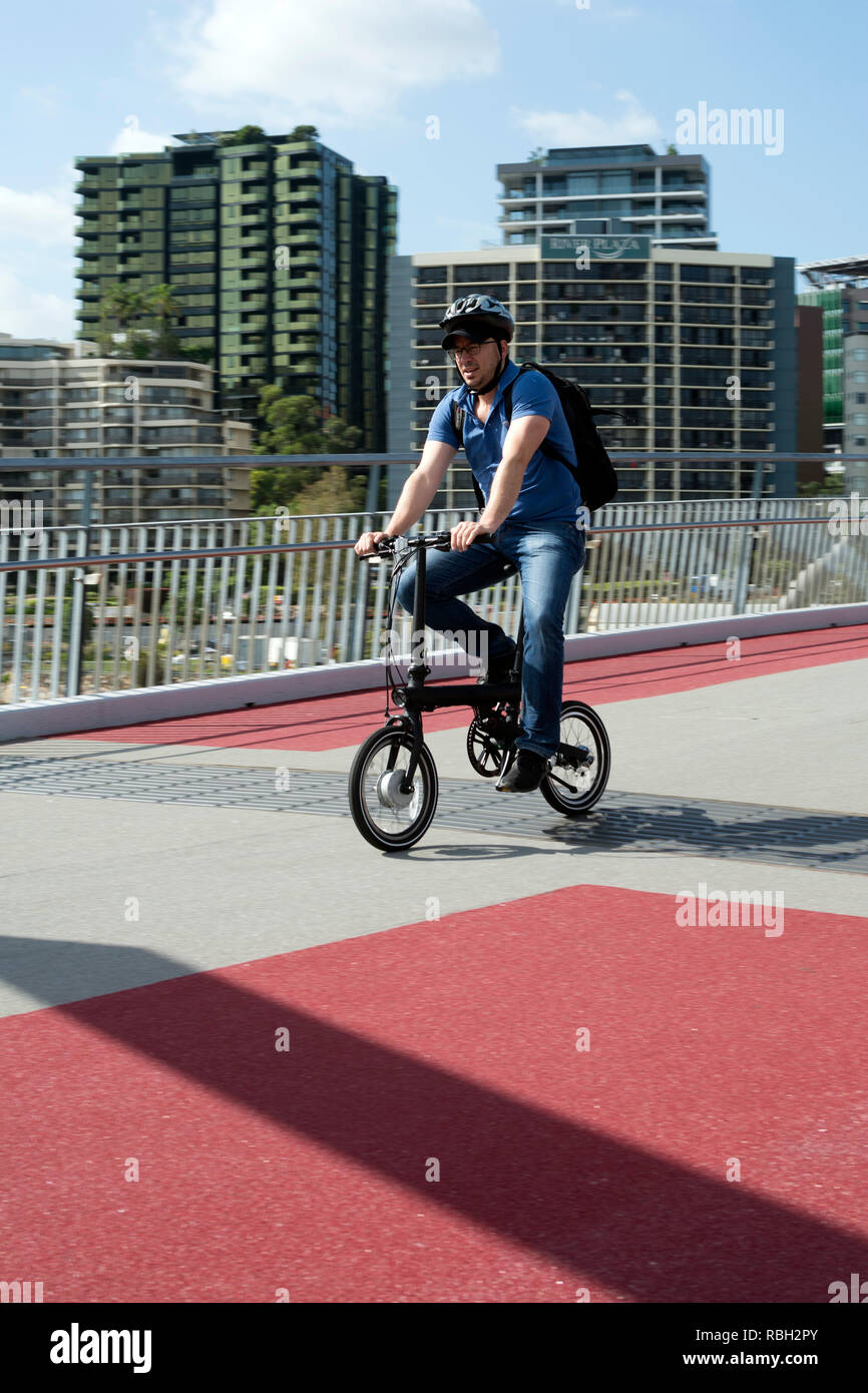 Cyclist river crossing hi-res stock photography and images - Alamy