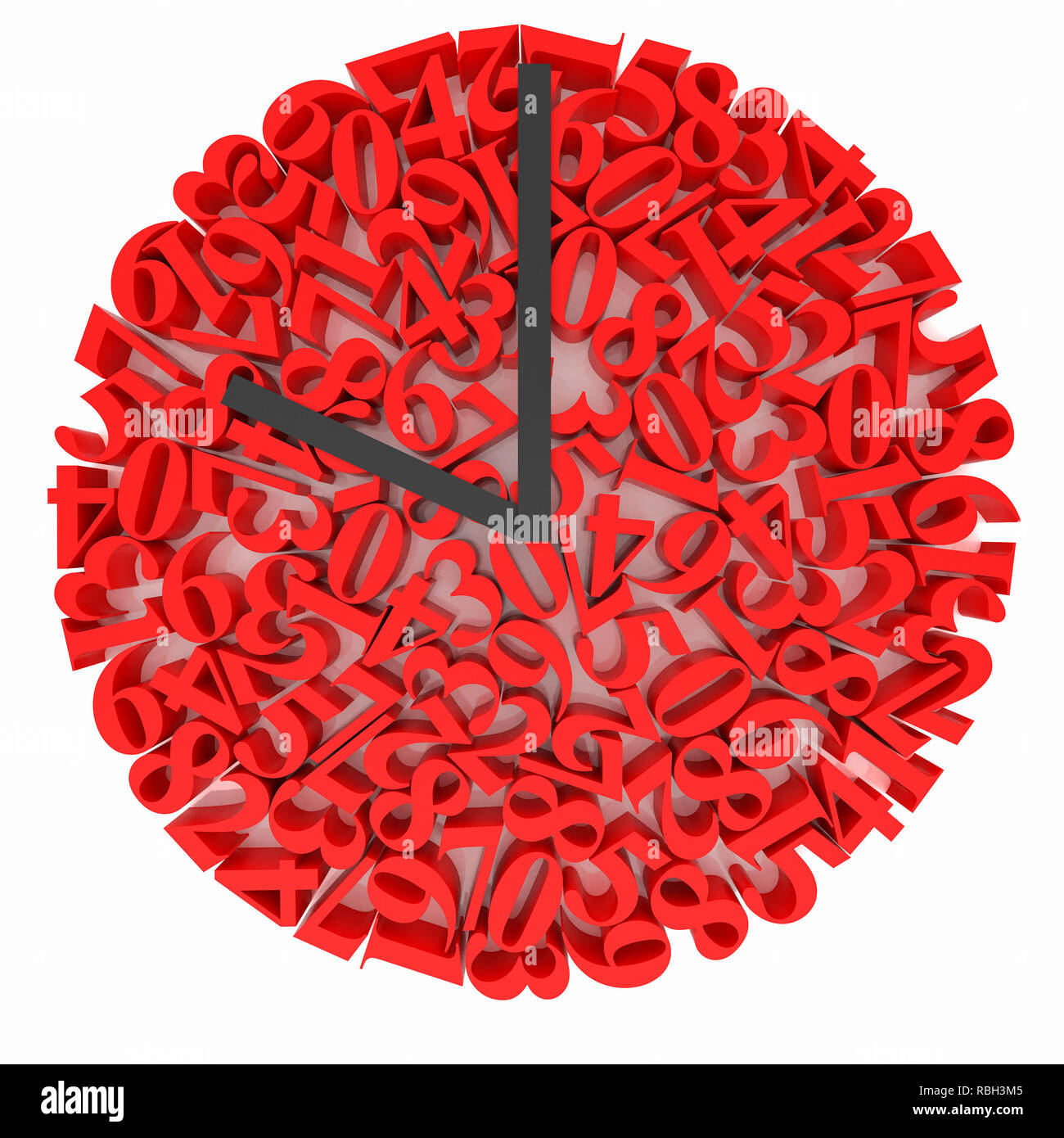High resolution image. 3d rendered illustration. The original clock ...