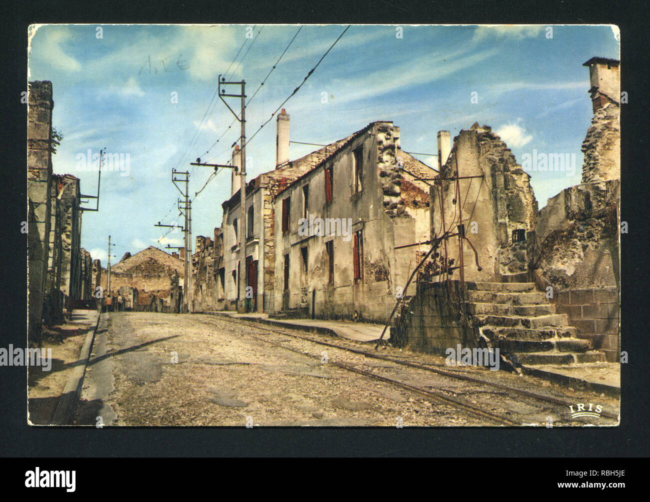 FRANCE - CIRCA 1970: post card printed by France, shows ruins of the ...